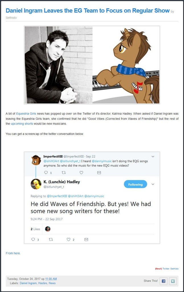 #1569384 - safe, oc, oc only, oc:daniel ingram, equestria daily ...