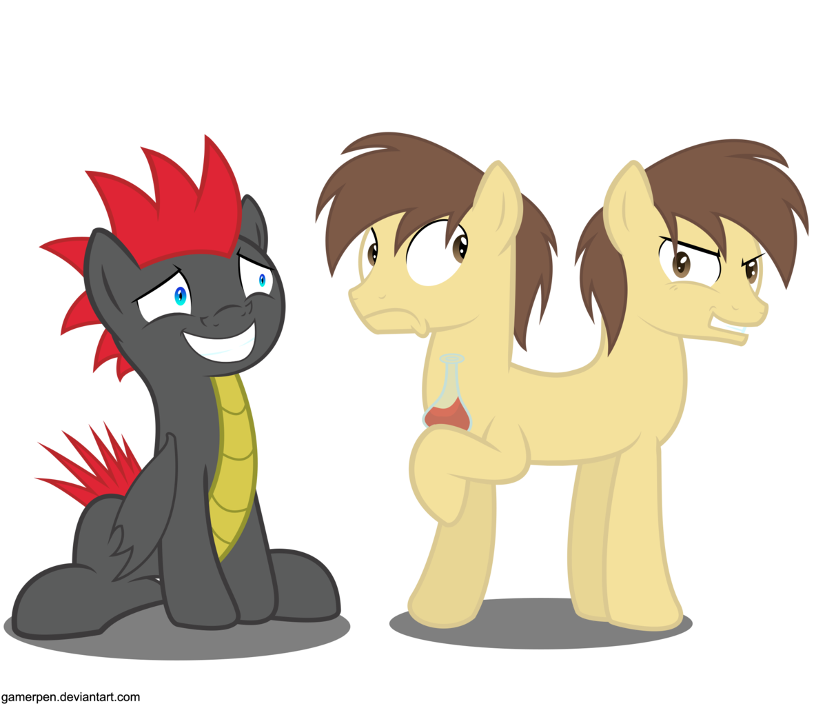 #1569441 - safe, artist:gamerpen, oc, oc only, oc:gamerpen, oc:silent ...