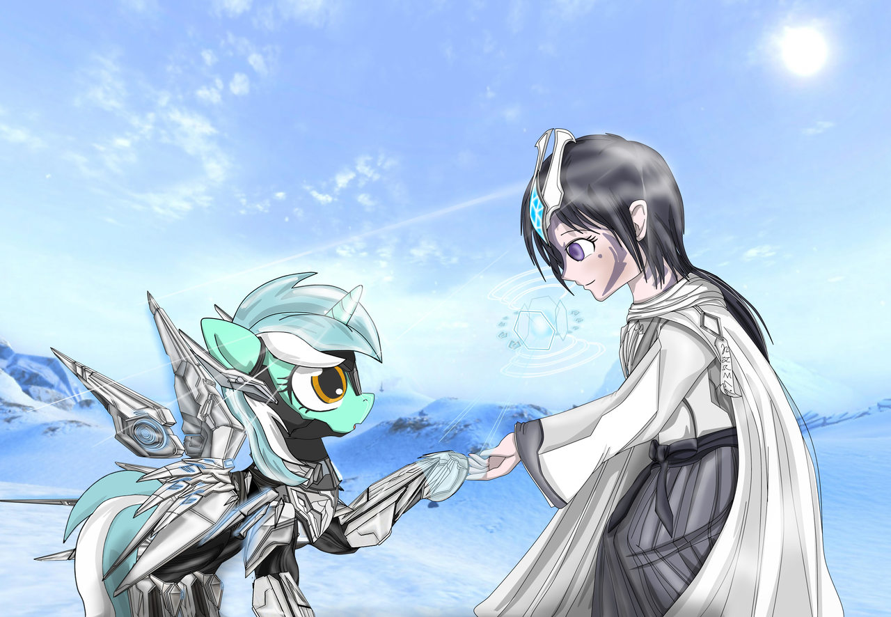 #1571333 - safe, artist:avchonline, lyra heartstrings, human, pony ...