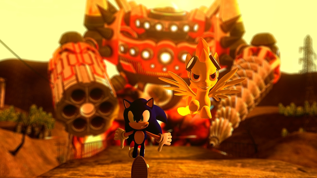 #1571395 - safe, artist:legoguy9875, spitfire, robot, g4, 3d, crossover ...