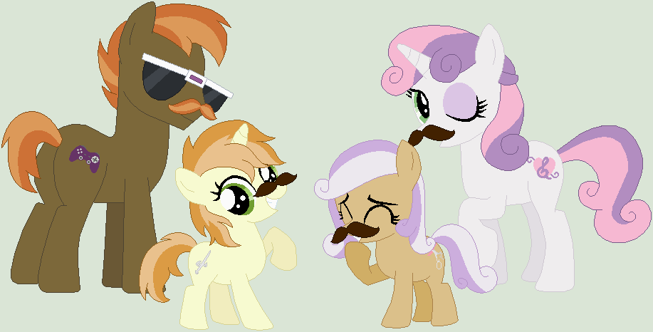 #1551061 - safe, artist:lost-our-dreams, button mash, sweetie belle, oc ...