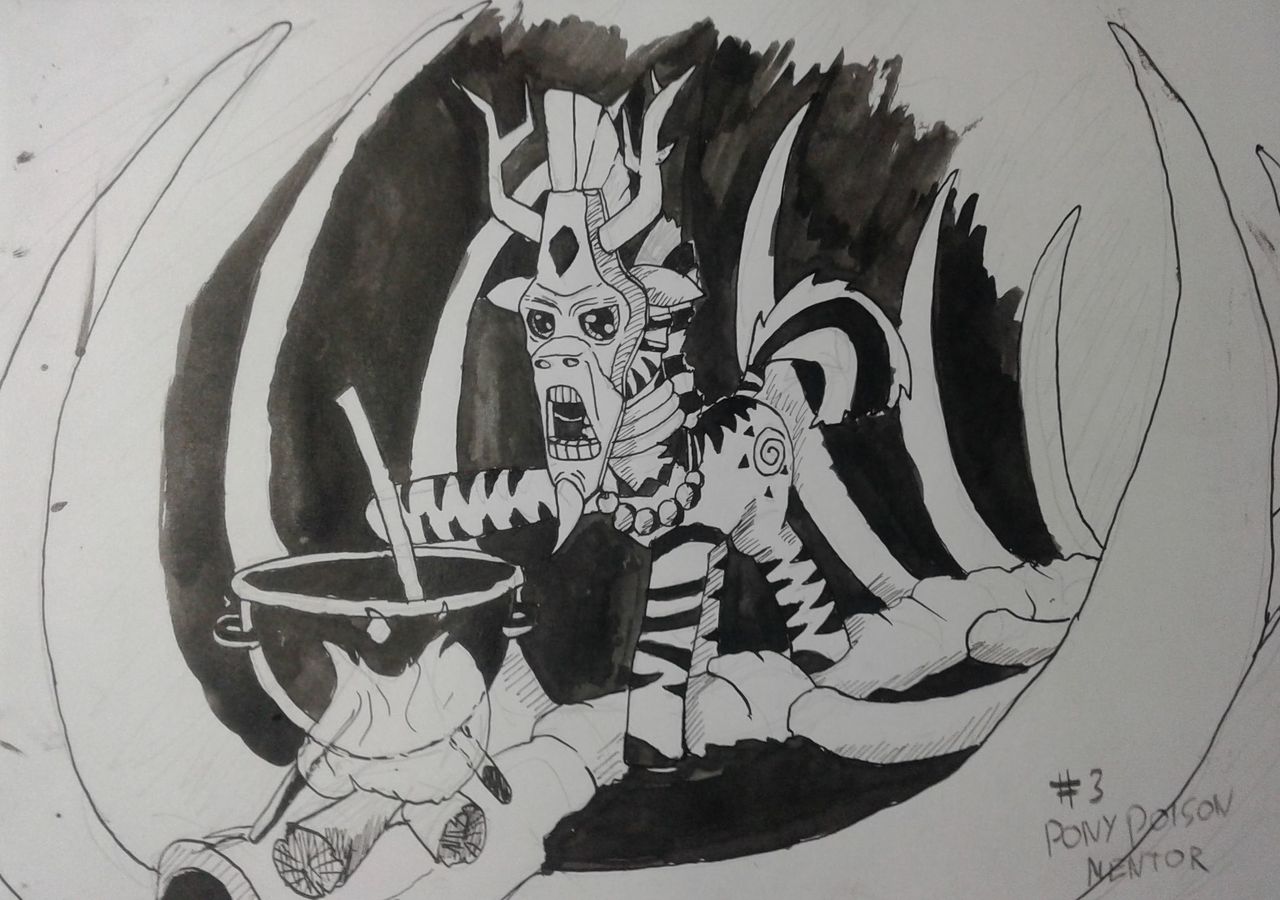 #1551152 - safe, artist:husdur, oc, oc only, zebra, black and white ...