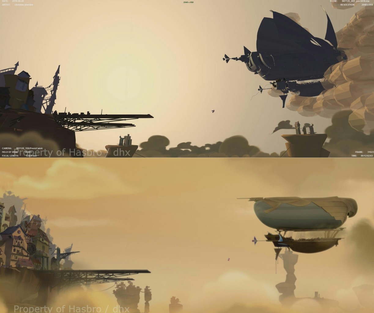 #1552503 - safe, g4, my little pony: the movie, airship, animatic ...