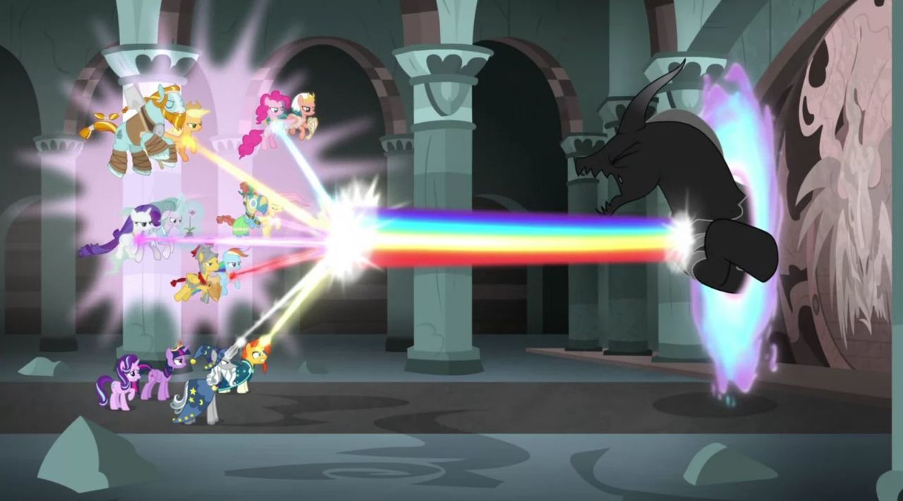 #1554479 - safe, screencap, applejack, flash magnus, fluttershy ...