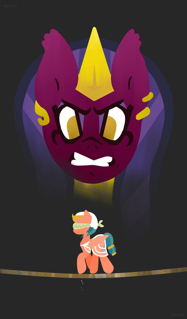 #1575416 - safe, artist:ben-del, somnambula, sphinx (character), pony ...