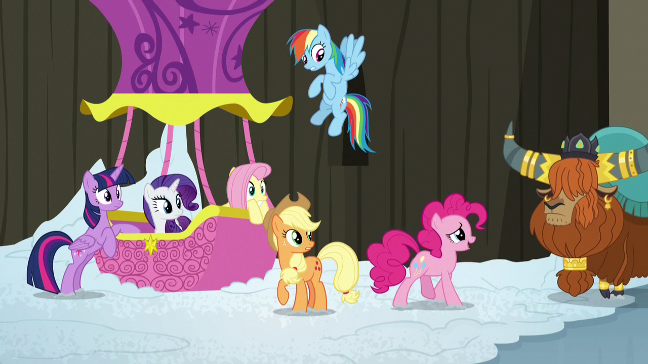 #1575547 - safe, screencap, applejack, fluttershy, pinkie pie, prince ...
