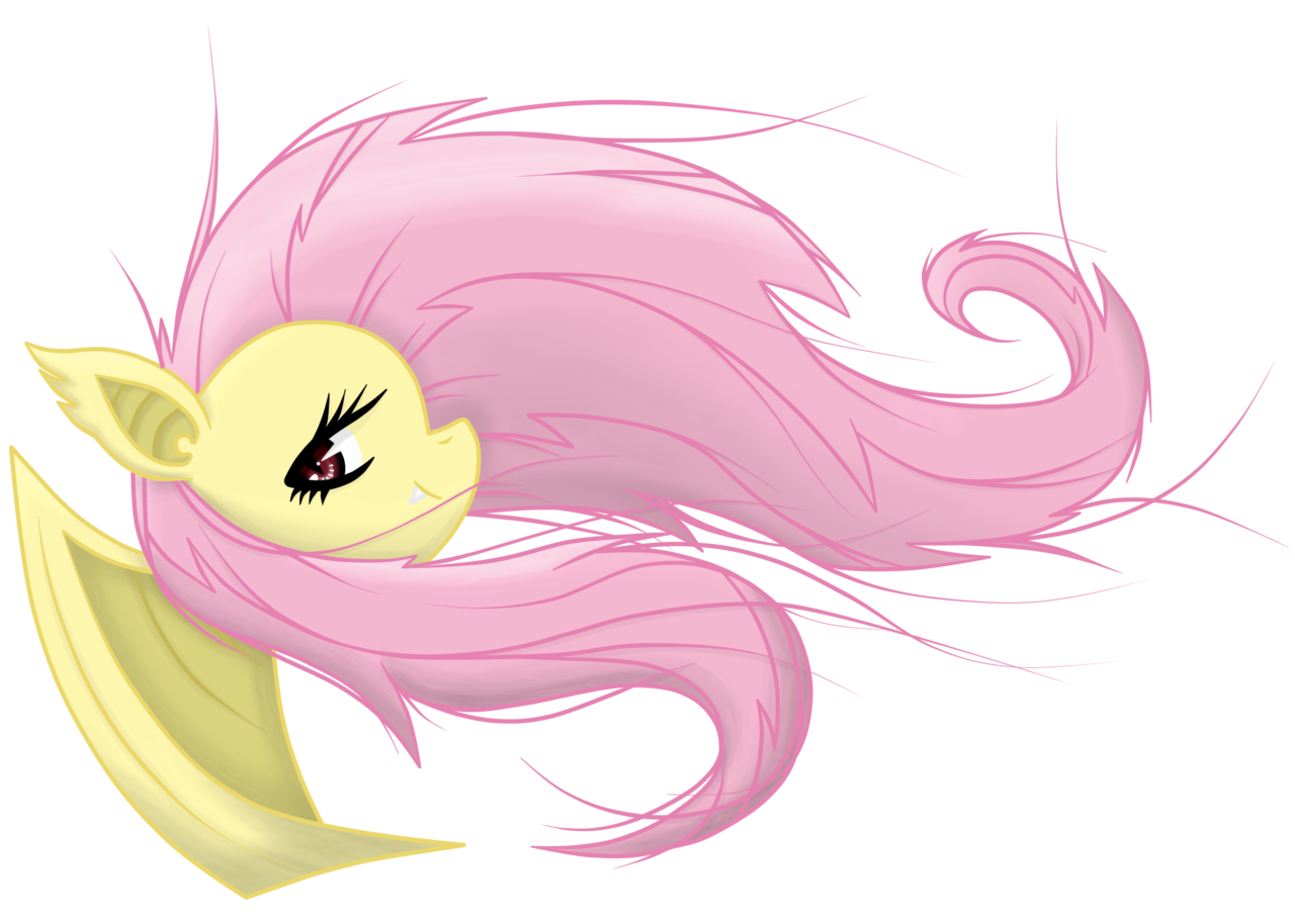 #1583593 - safe, artist:purpleloverpony, fluttershy, bat pony ...