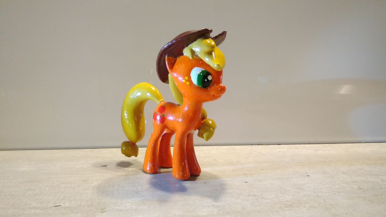 #1586982 - safe, artist:enter24, applejack, figure, handmade, hat ...