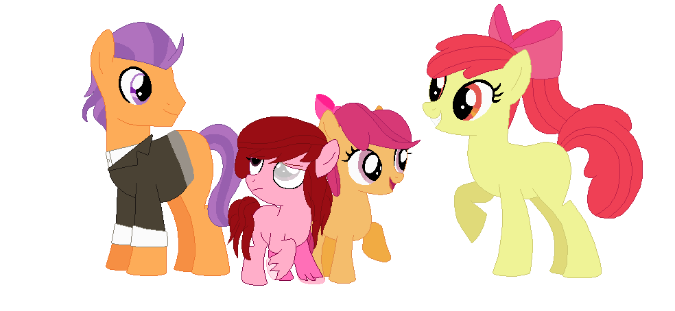 #1587036 - safe, artist:laweashippeadora, apple bloom, tender taps, oc ...