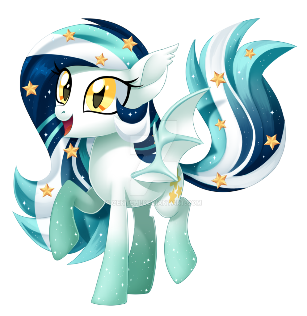 #1590007 - safe, artist:centchi, oc, oc only, oc:wistful galaxy, bat ...