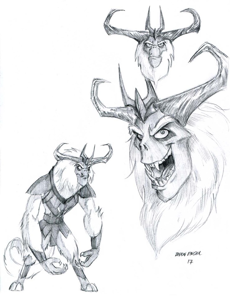 #1591002 - safe, artist:baron engel, storm king, yeti, my little pony ...