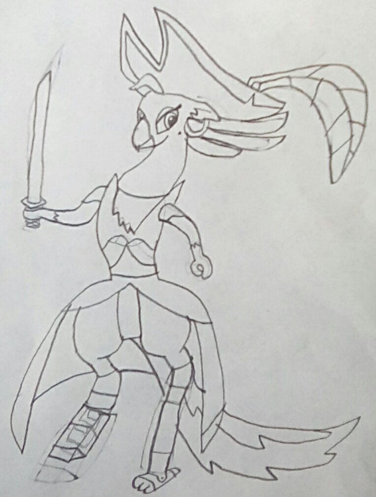 #1594108 - safe, artist:creepa-bot inc., captain celaeno, anthro, g4 ...