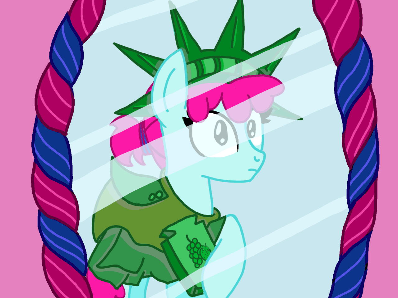 #1580444 - safe, artist:ragnarokmay, fruit pack, ruby splash, pony ...