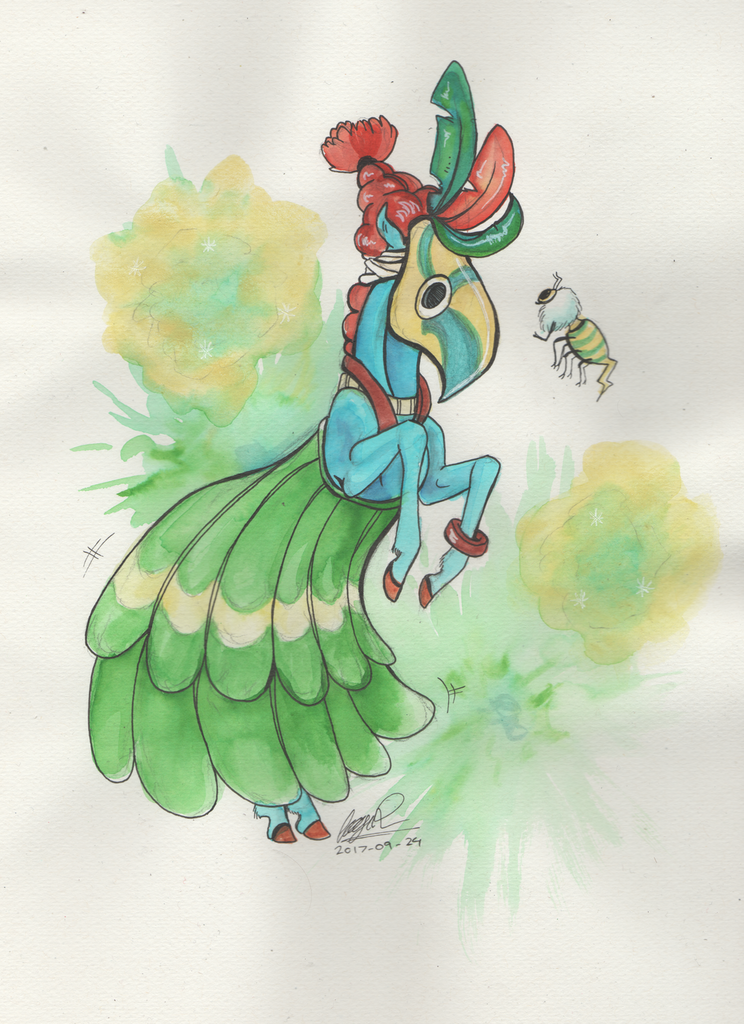 #1581787 - safe, artist:sagastuff94, meadowbrook, earth pony, flash bee ...