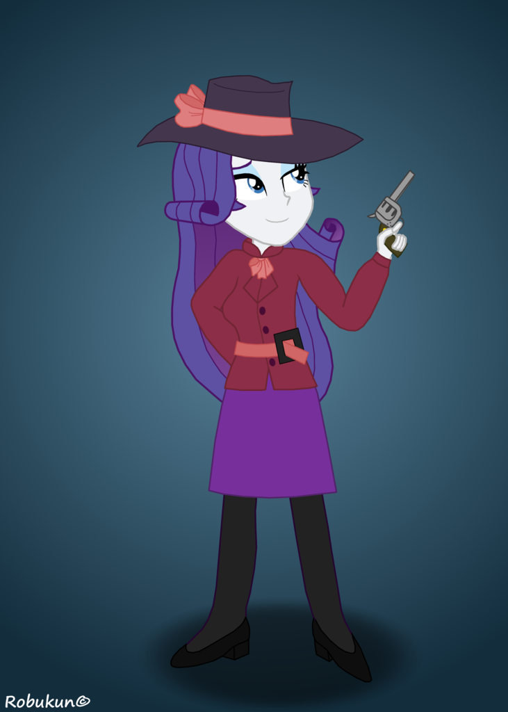 #1581823 - safe, artist:robukun, rarity, equestria girls, g4, detective ...