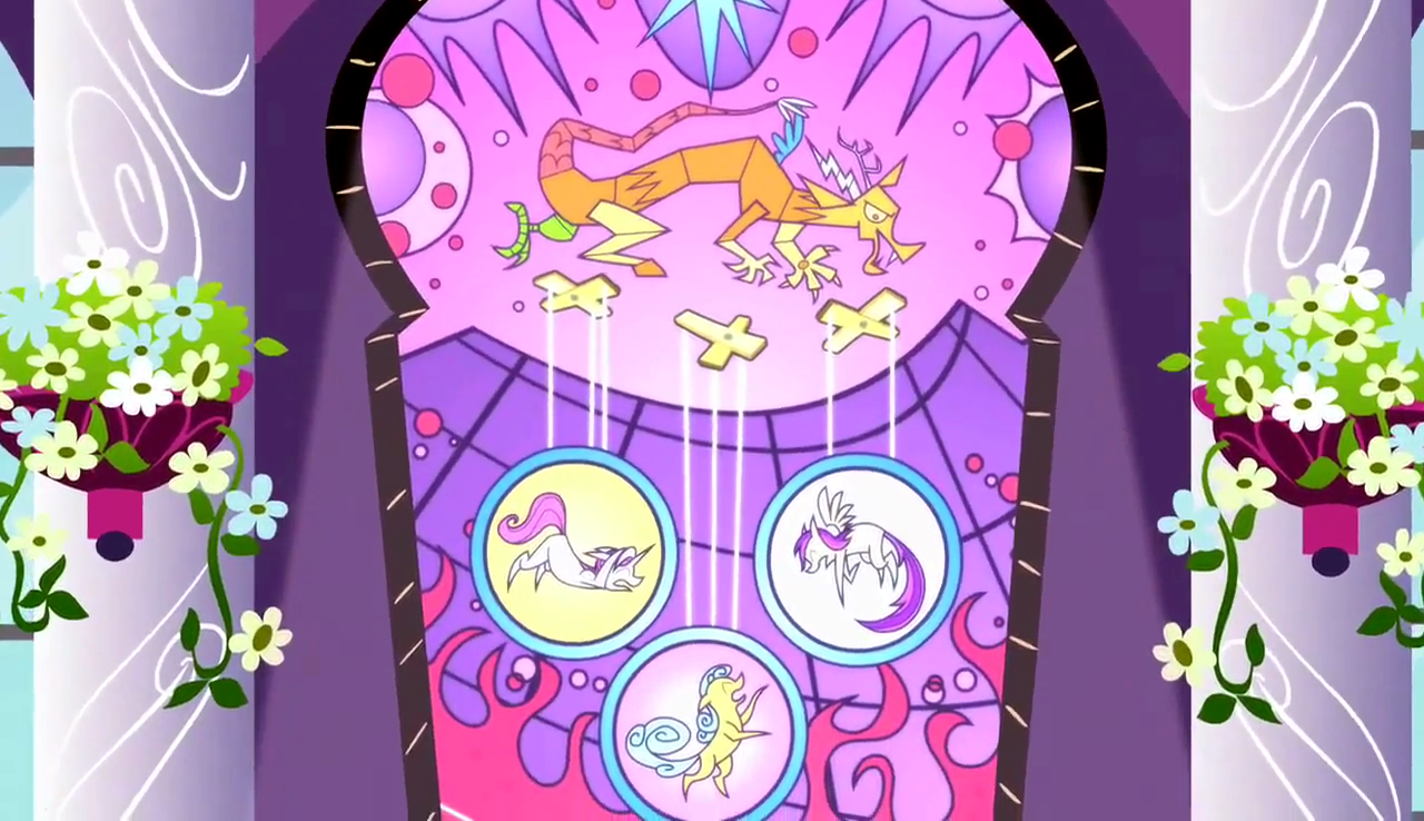 #1598218 - safe, screencap, discord, draconequus, earth pony, pegasus ...