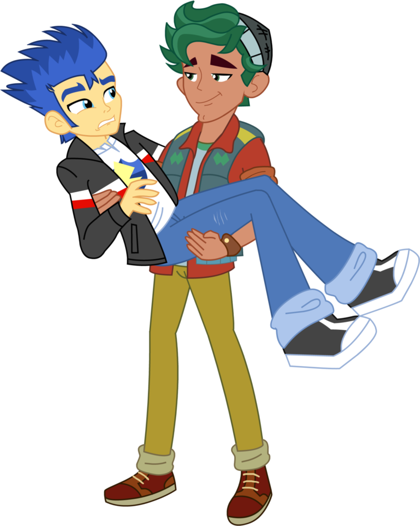 #1598240 - safe, artist:supermaxx92, flash sentry, timber spruce ...