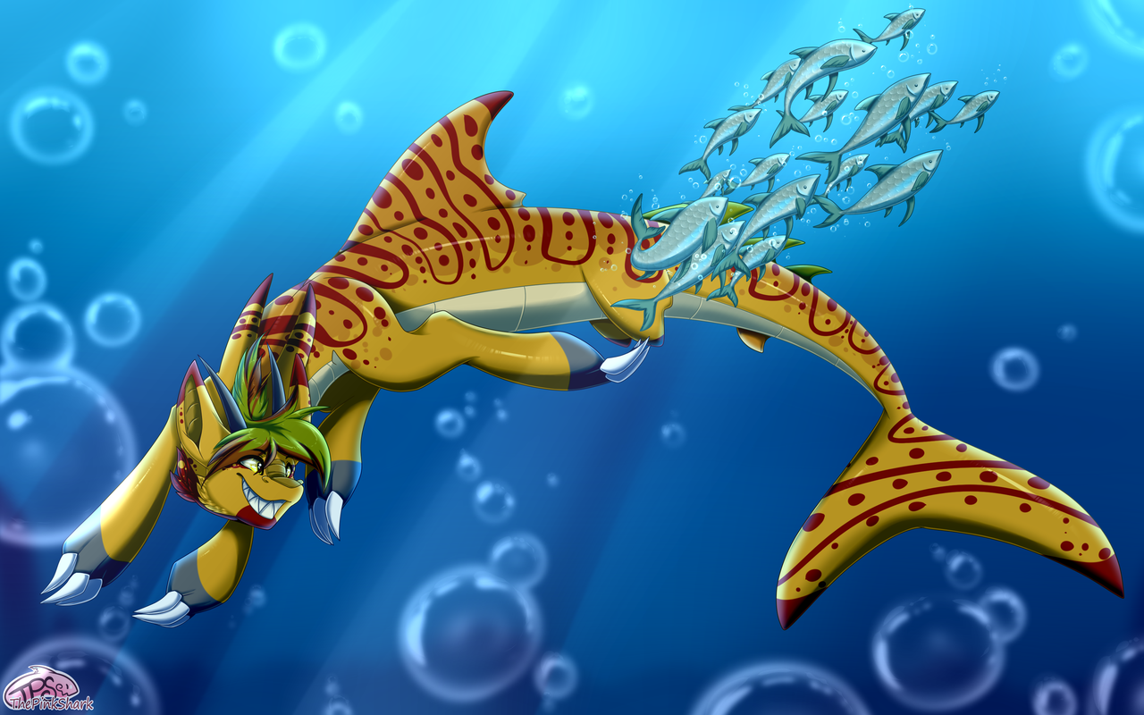 #1607392 - safe, artist:pinksharkcuteart, oc, oc only, original species ...