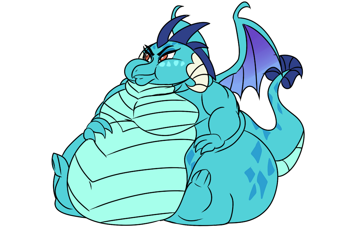 1612452 Suggestive Artistmadn Evil Princess Ember Dragon Belly Big Belly Breasts