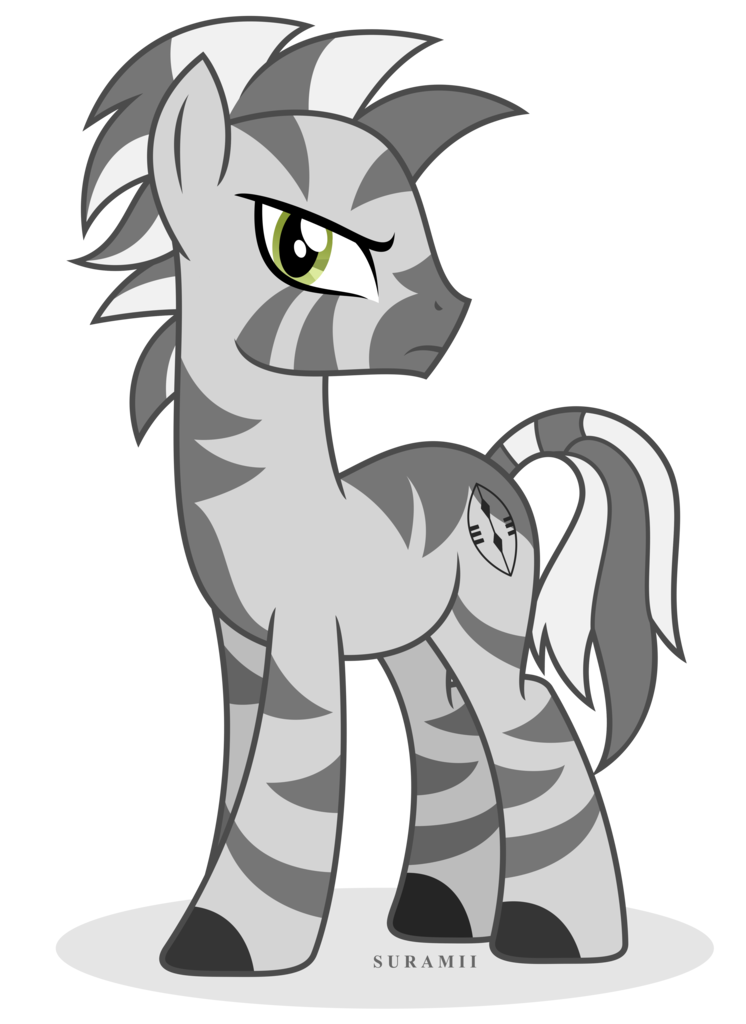 #1613541 - safe, artist:suramii, oc, oc only, oc:lancer impalii, pony, zebra, fallout equestria ...