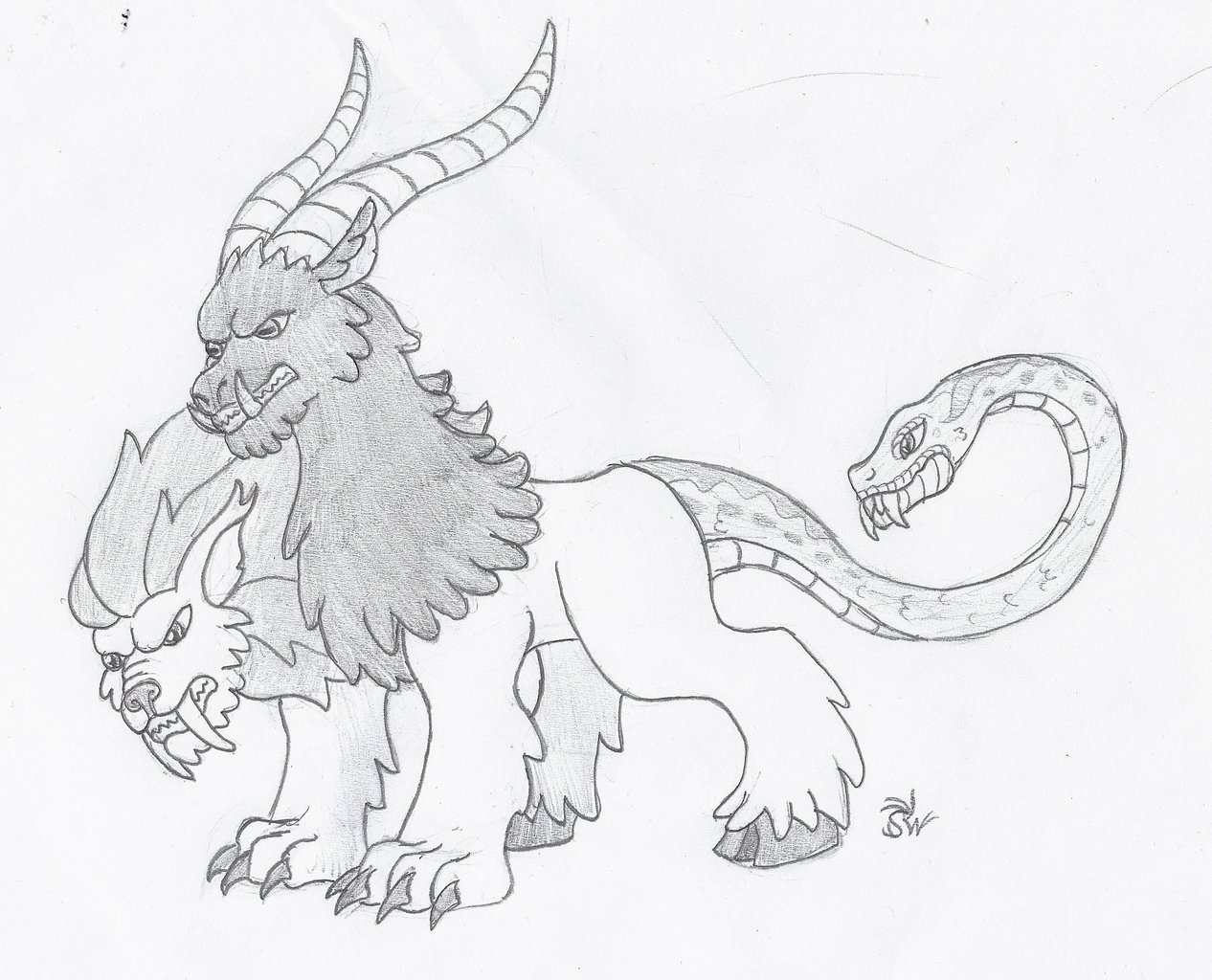 Chimera Coloring Pages