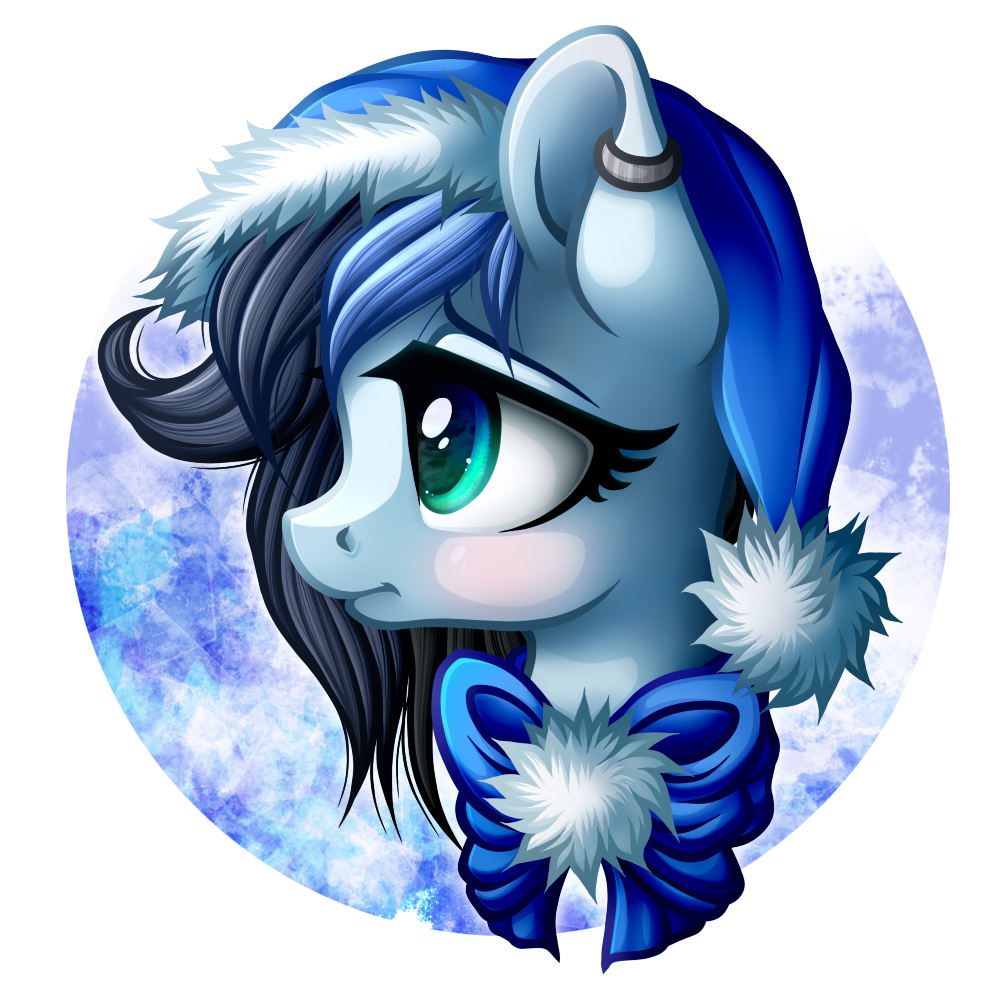 #1613961 - safe, artist:vird-gi, oc, oc only, oc:icy snow, pony, bow ...