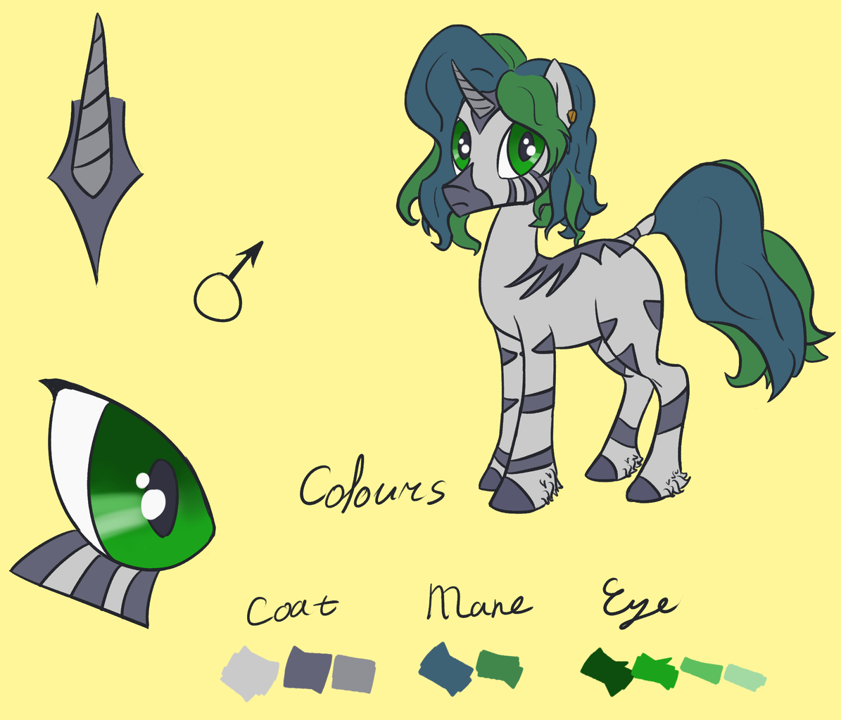 #1614418 - safe, artist:ononim, oc, oc only, oc:forest glade, hybrid, zebra, zebracorn, zony ...