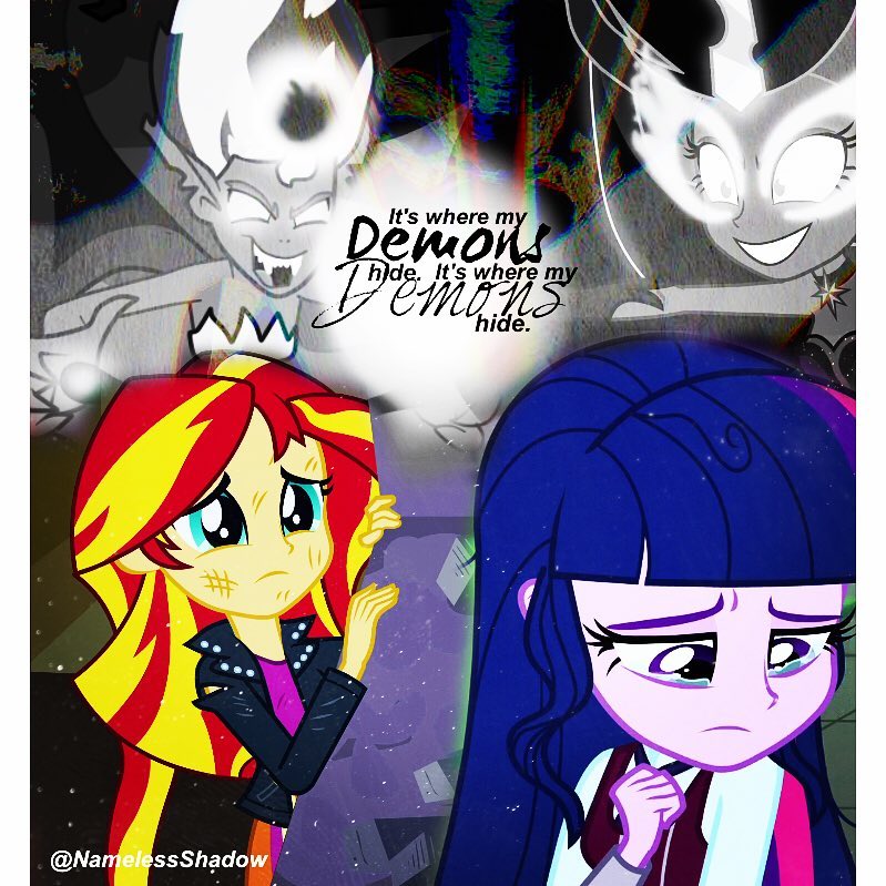 #1620644 - artist needed, source needed, safe, sunset shimmer, twilight ...