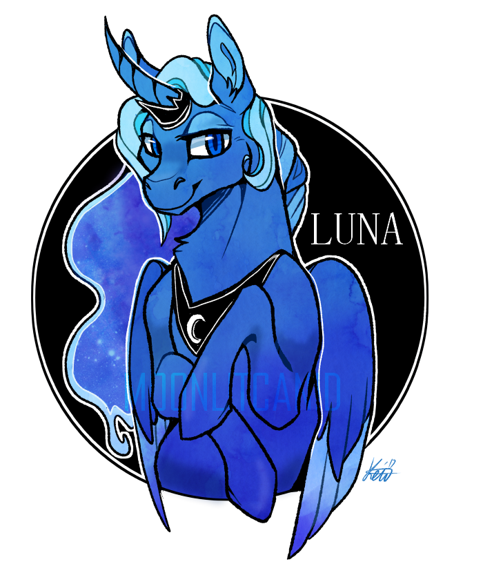 #1360906 - safe, artist:moonlitcanid, princess luna, pony, g4, bipedal, female, solo, watermark ...