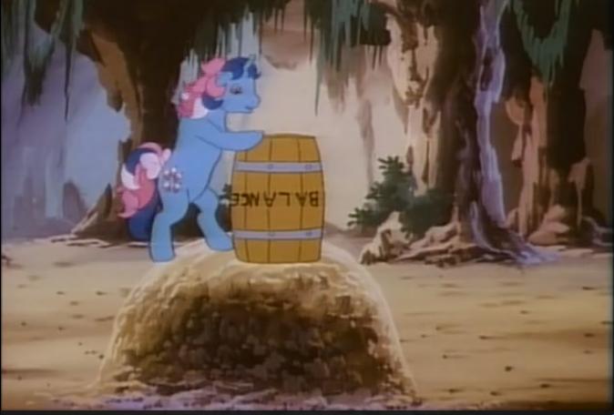 #1363950 - safe, screencap, fizzy, pony, g1, mish mash melee, bipedal ...