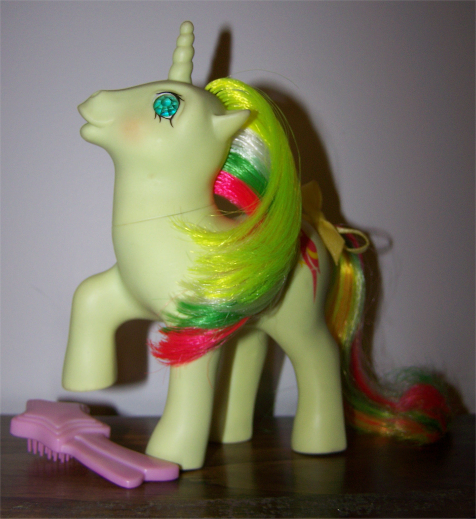 #1365133 - safe, artist:kiss-the-thunder, mimic (g1), pony, g1, brush ...