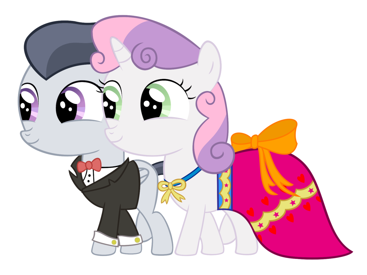 #1353720 - safe, artist:meandmyideas, rumble, sweetie belle, pony, male ...