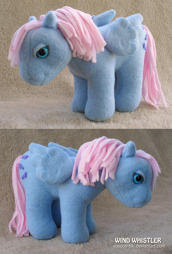 #1369432 - safe, artist:voodoo-tiki, wind whistler, pony, g1, irl ...