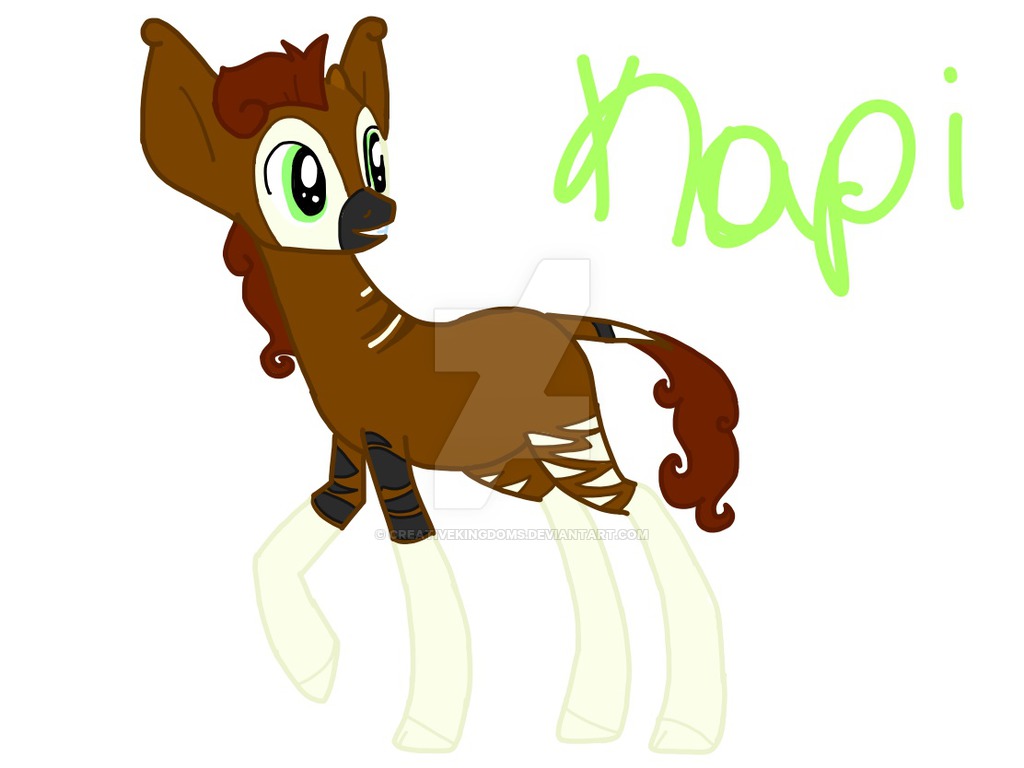 #1369540 - safe, artist:creativekingdoms, oc, oc only, okapi, solo ...
