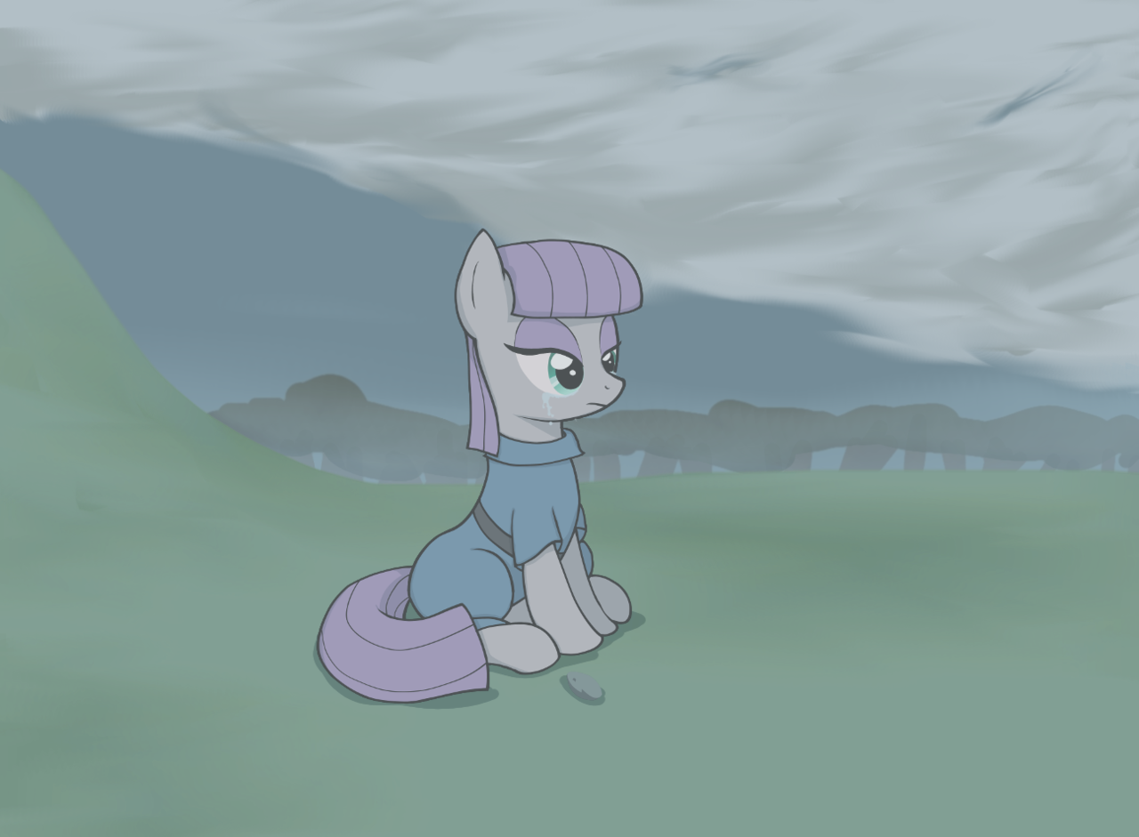 #1370038 - safe, artist:zharkaer, boulder (g4), maud pie, earth pony, pony, g4, cloud, cloudy ...