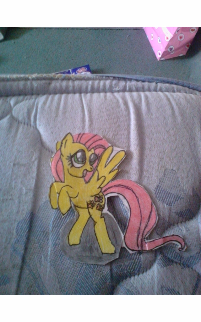 #1373361 - safe, artist:fee-f33, fluttershy, g4, craft, irl, papercraft ...