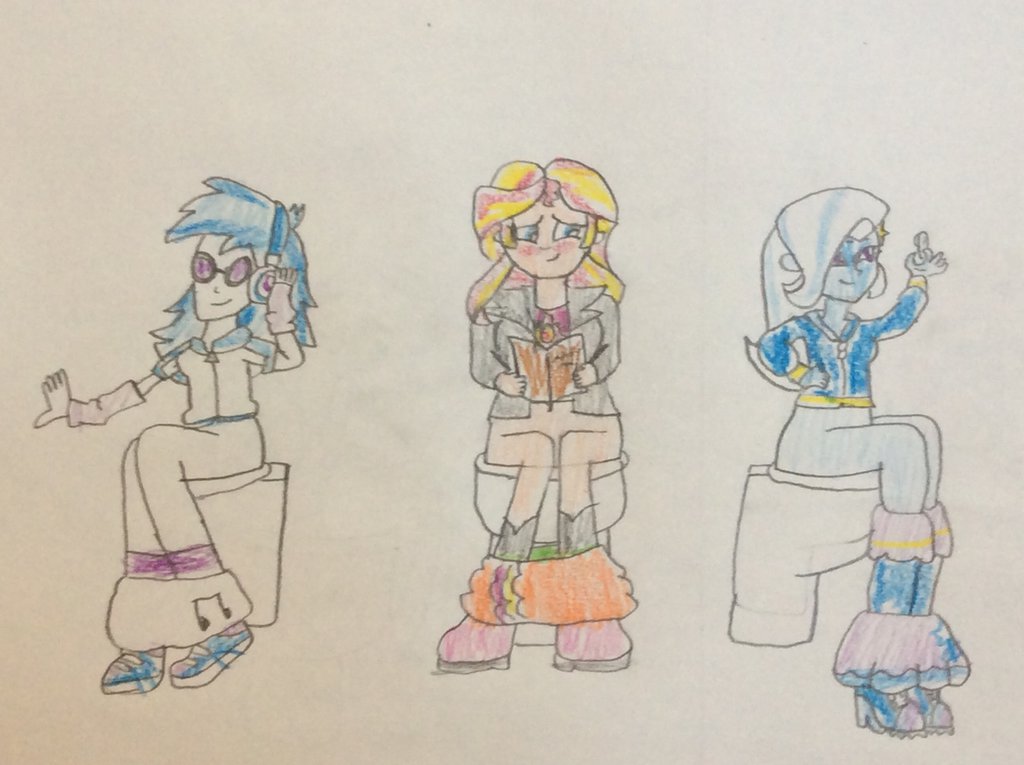 #1358178 - suggestive, artist:goofermutt, dj pon-3, sunset shimmer ...