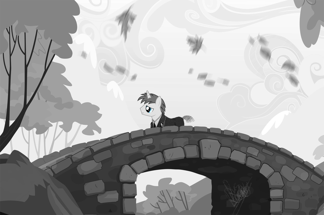 #1358968 - safe, artist:rusreality, oc, oc only, pony, grayscale ...