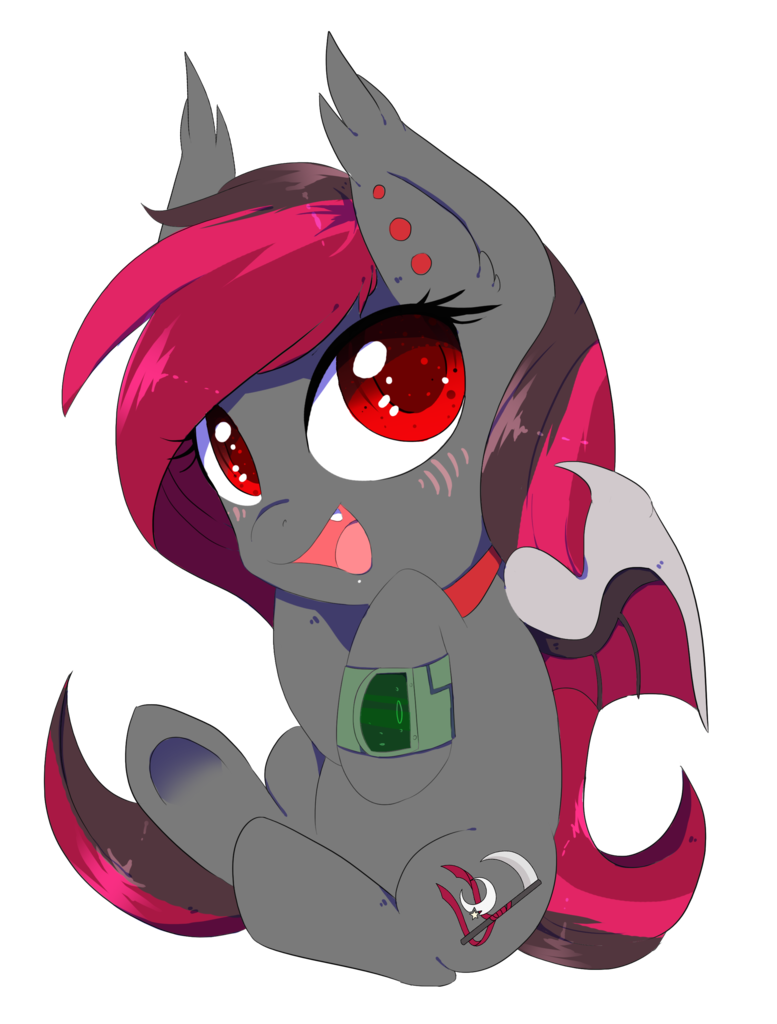 #1384475 - safe, artist:sorasku, oc, oc only, oc:burning cold, bat pony, pony, female, high res ...