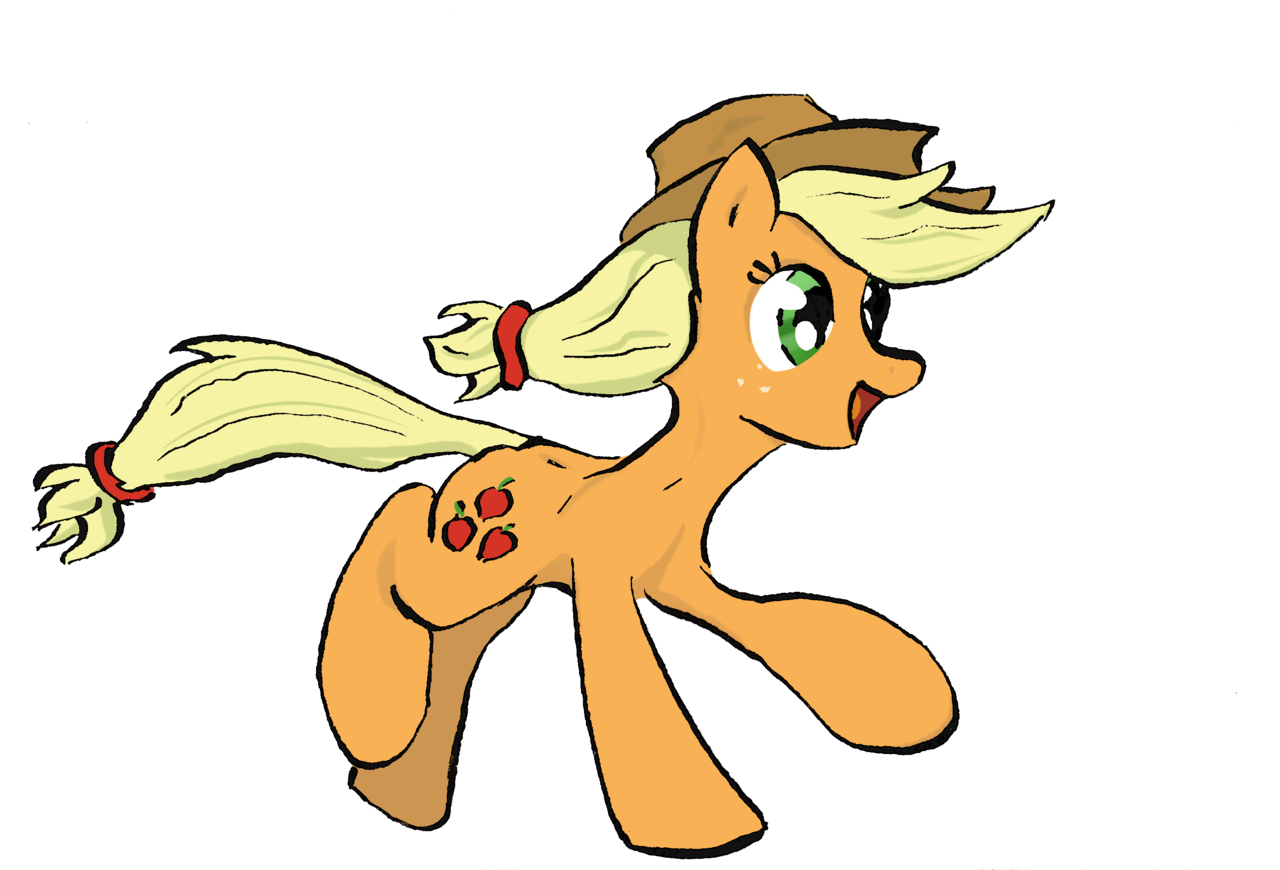 #1386446 - safe, artist:welkin-draws, applejack, g4, female, open mouth ...