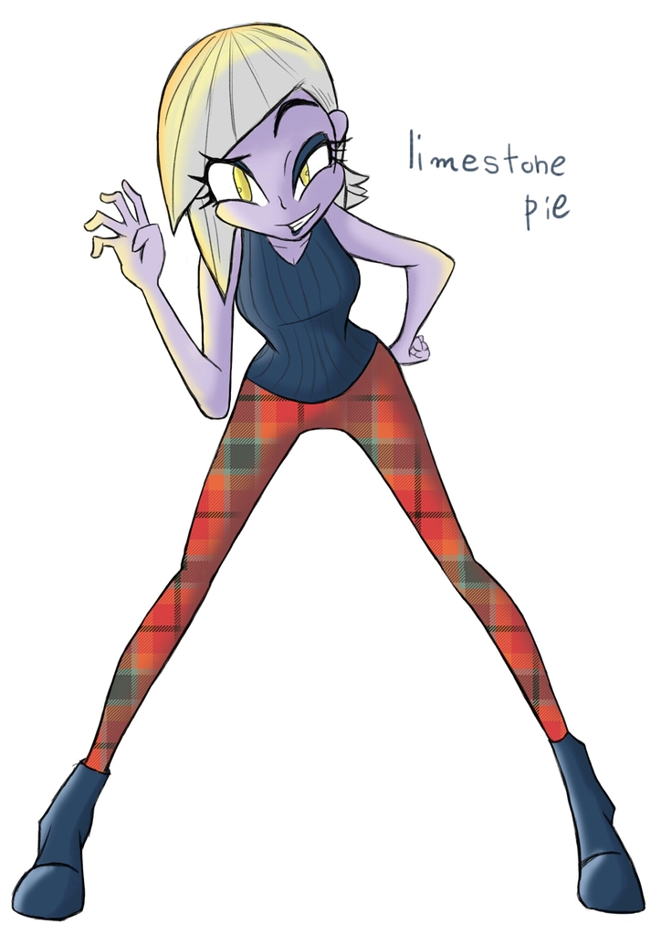 #1387620 - safe, artist:vermilion slap, limestone pie, human, female ...