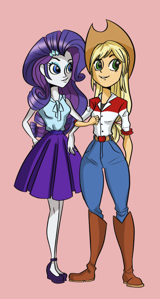 #1387725 - safe, artist:rarijack-countrycouture, applejack, rarity ...