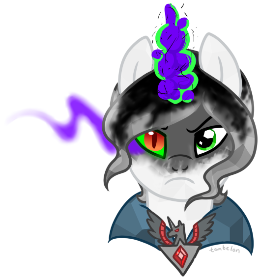 #1388199 - safe, artist:tambelon, king sombra, oc, oc only, oc:prince ...