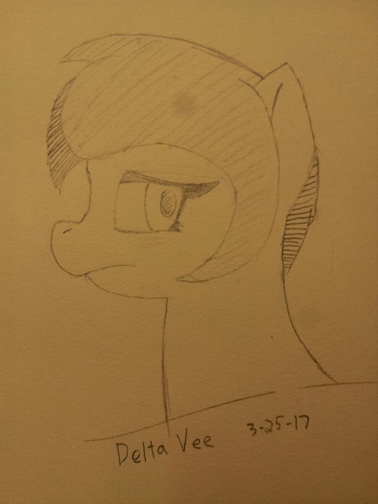 #1396083 - safe, artist:knightsmile, oc, oc only, oc:delta vee, solo ...