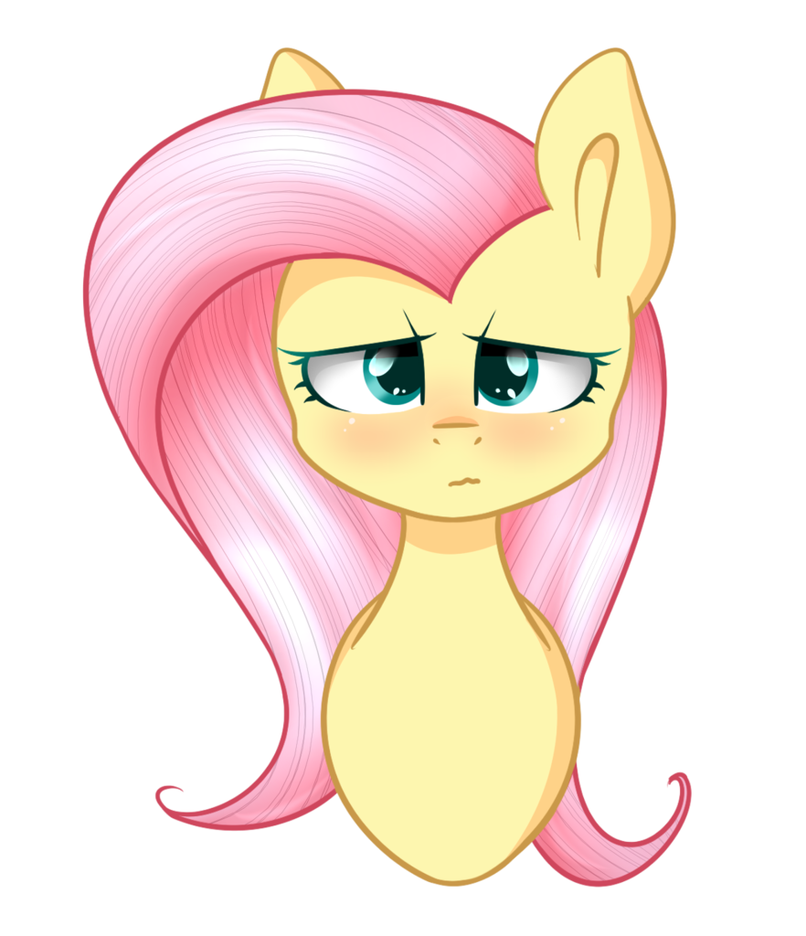 #1396152 - safe, artist:despotshy, fluttershy, pony, blushing, bust ...