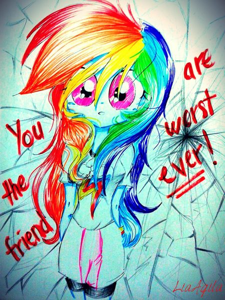 #1533056 - safe, artist:liaaqila, rainbow dash, sunset shimmer ...
