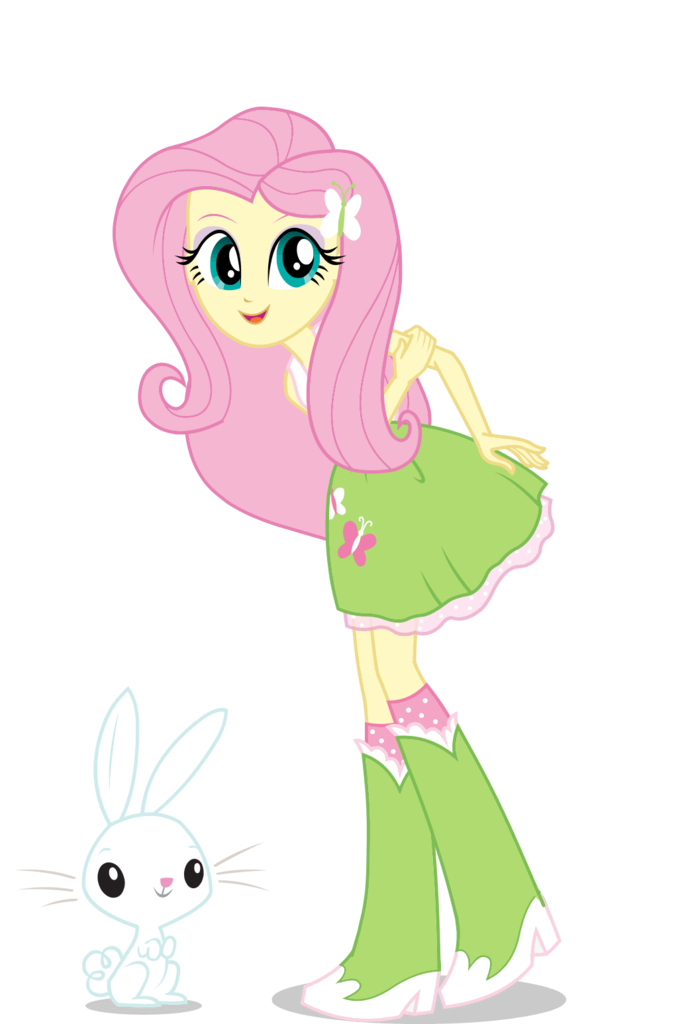 #1378193 - safe, angel bunny, fluttershy, rabbit, equestria girls, g4 ...