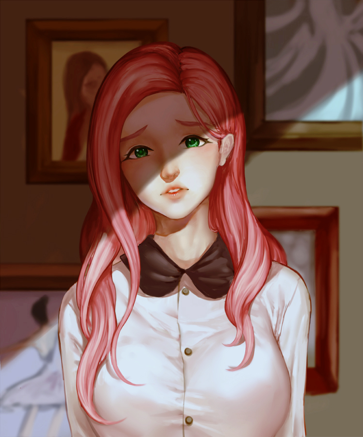 #1412607 - safe, artist:kirikawa, fluttershy, human, g4, breasts, busty ...