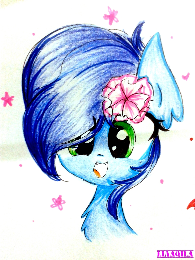 #1412761 - safe, artist:liaaqila, oc, oc only, oc:sapphire nebula, cute ...