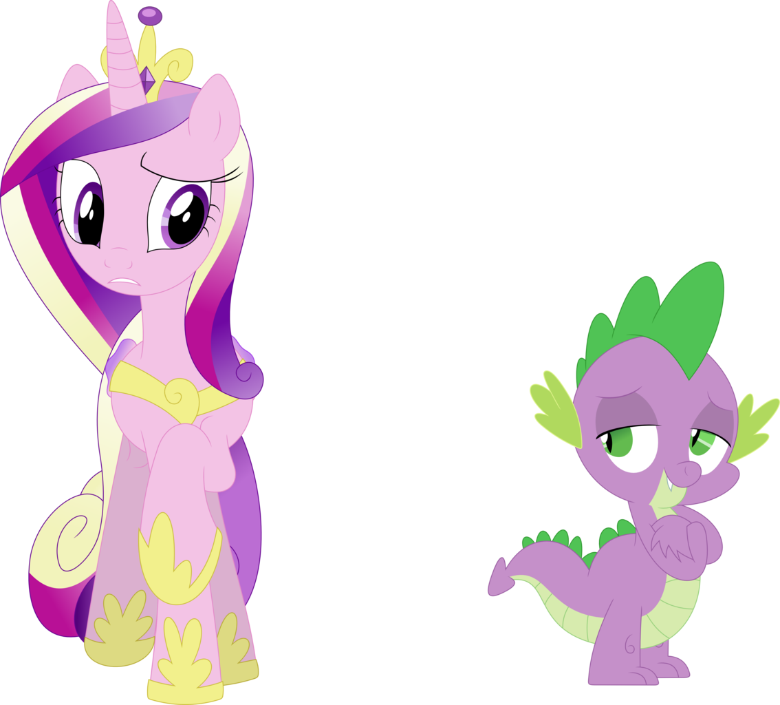 #1415601 - safe, artist:porygon2z, princess cadance, spike, alicorn ...